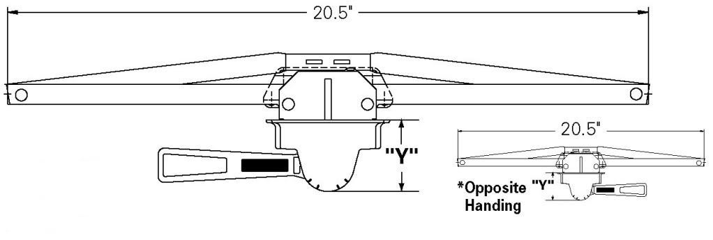 Semco Window Parts SEMCO AWNING OPERATOR 1987 OR OLDER SA112