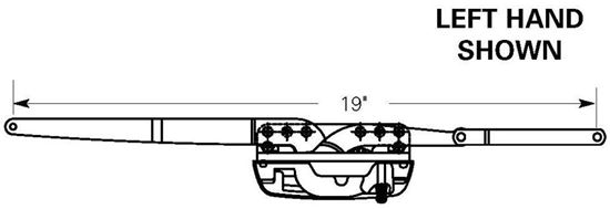 Semco Window Parts OPERATOR-DUAL ARM CASEMENT 2005 OR NEWER SC112