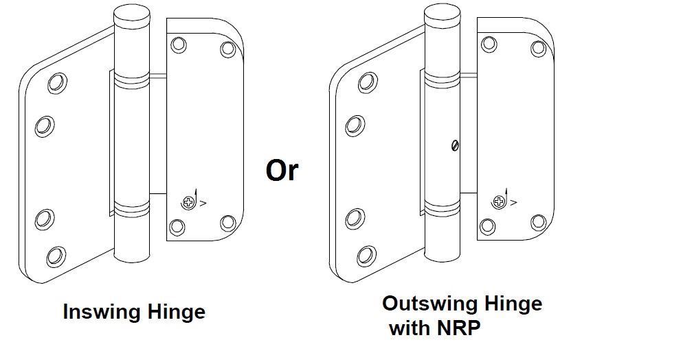 Semco Window Parts Semco Swing Door Adjustable (Vertical) Hinge SH108