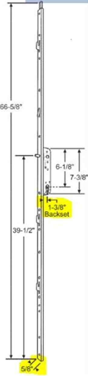 Semco Window Parts Semco Sliding Door Multi-Point Lock SS108