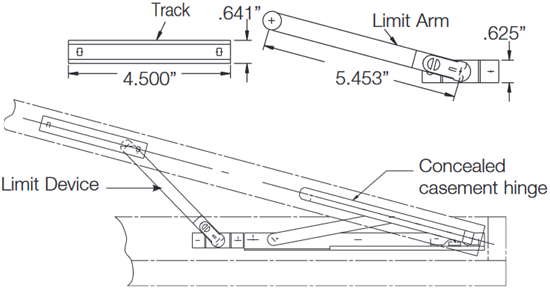 Semco Window Parts Limit Device SC114
